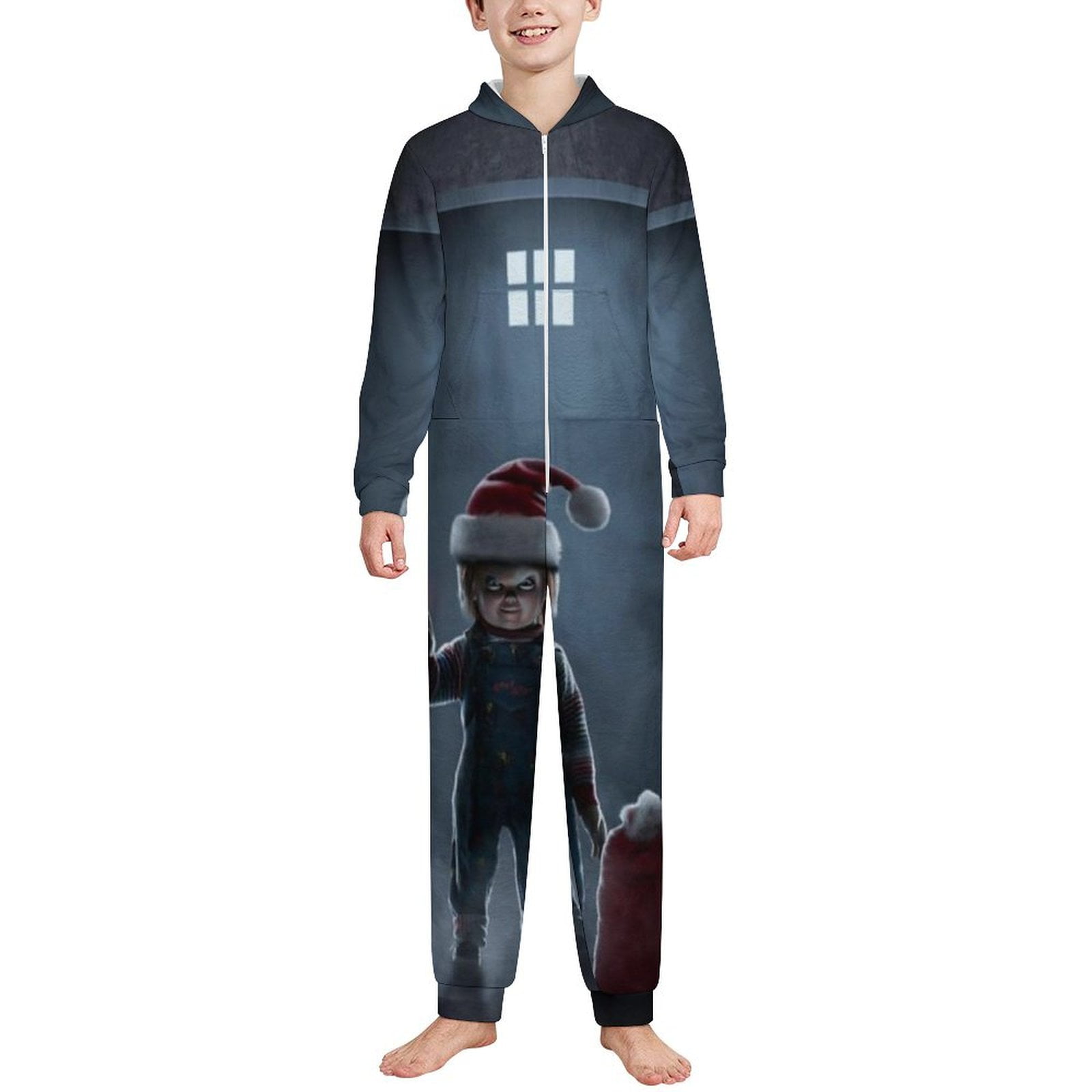 Bride of Chucky Kids Hooded Union Suit Pajama Onesie Blanket Sleeper ...