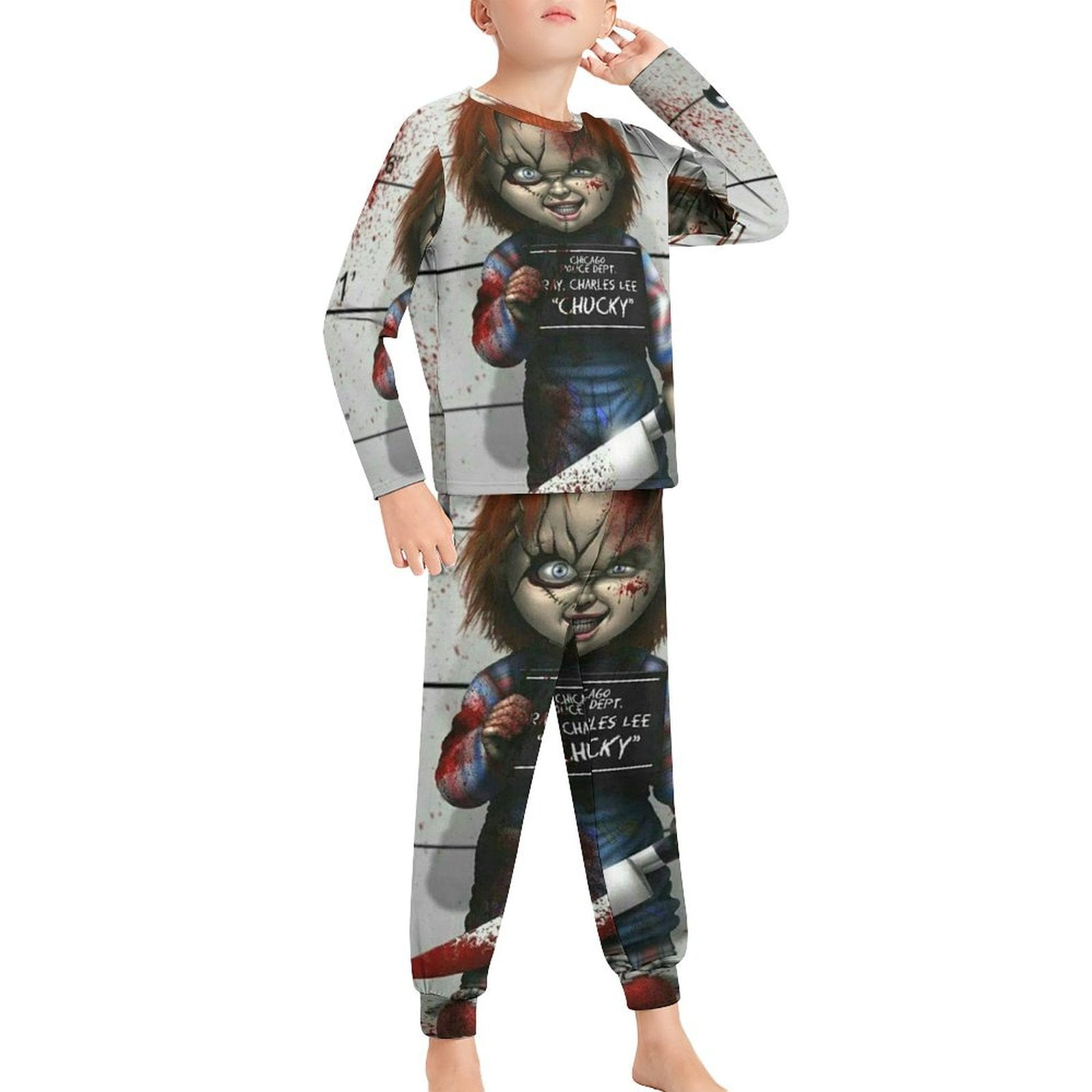 Bride of Chucky Kids Pajamas 2 Piece Pjs Set Little Big Boys Girls ...