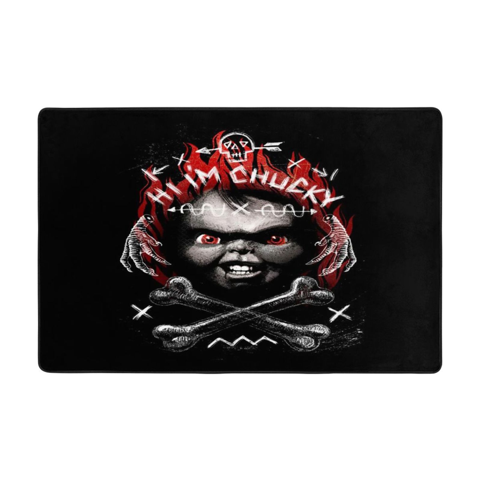 Bride of Chucky Large Rug Anime Flannel Door Mat Bathroom Rugs Kitchen ...