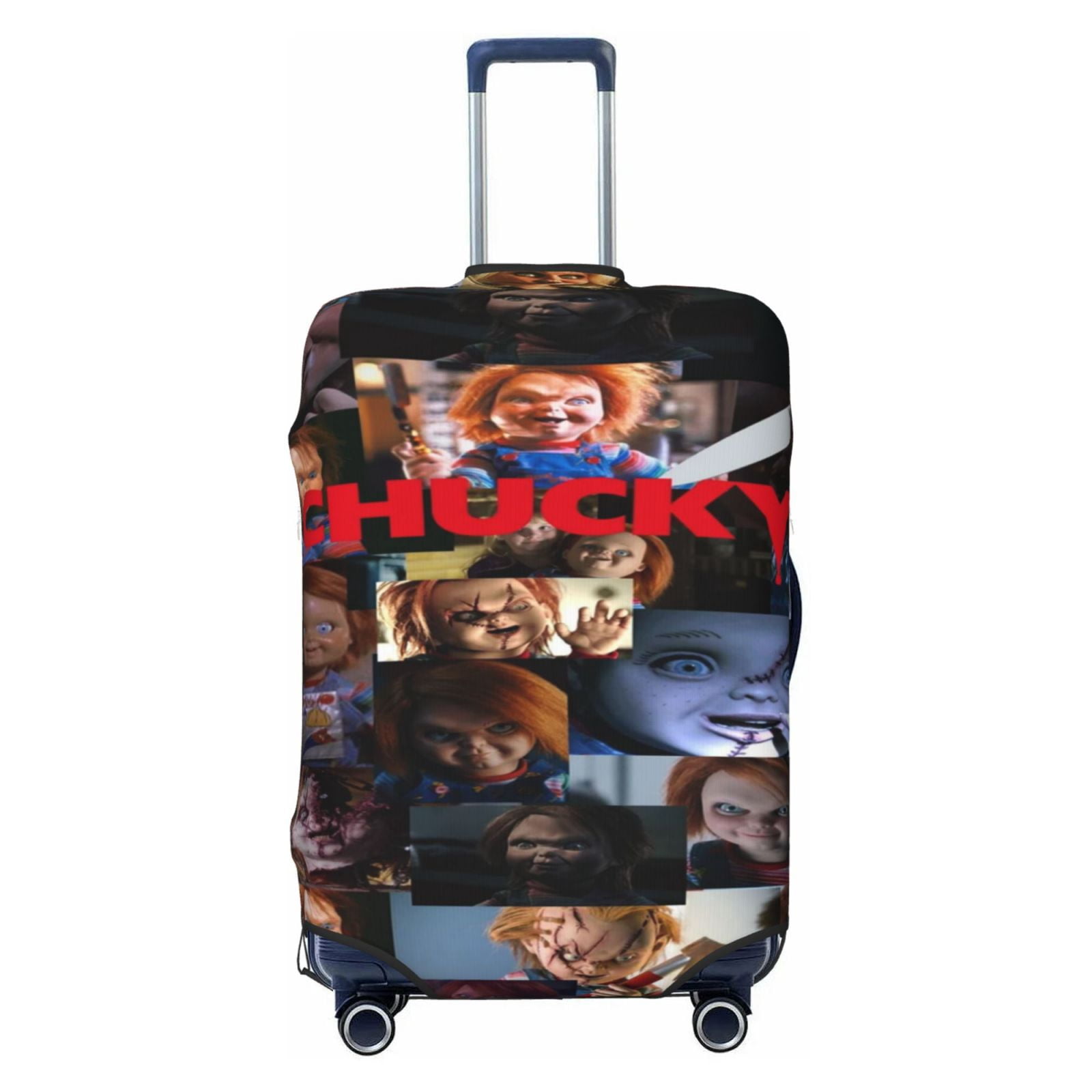Bride of Chucky Luggage Cover Thicker Protector Elastic Travel Suitcase ...