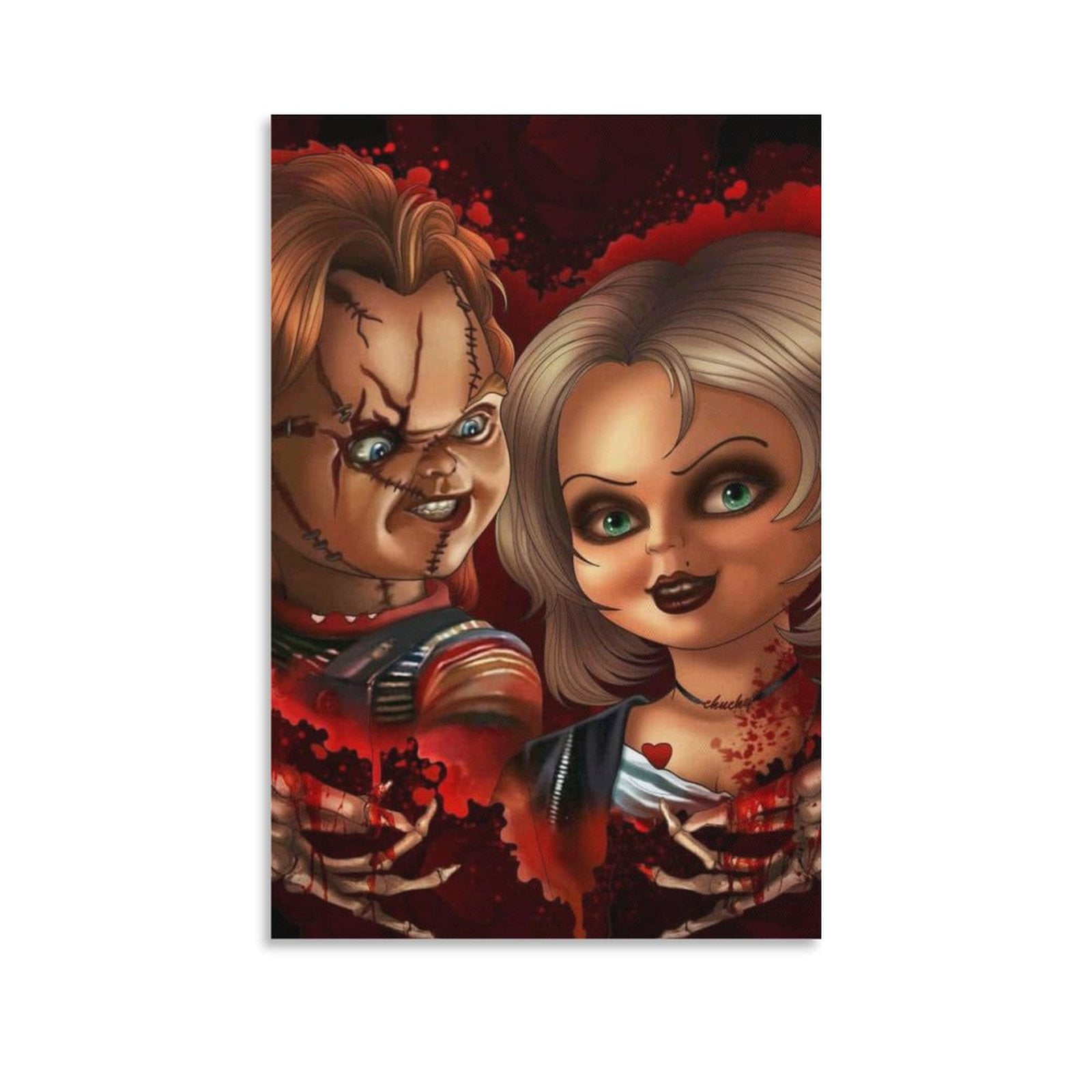Bride of Chucky Paintings, 24x36inch Single Hanging Painting Home Decor ...