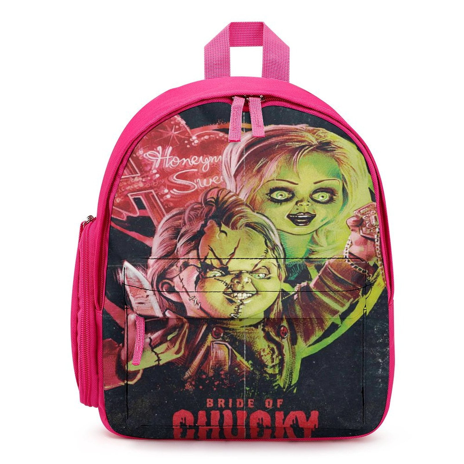 Bride of Chucky Backpack with Chest Strap Small Backpack Bookbag 12in ...