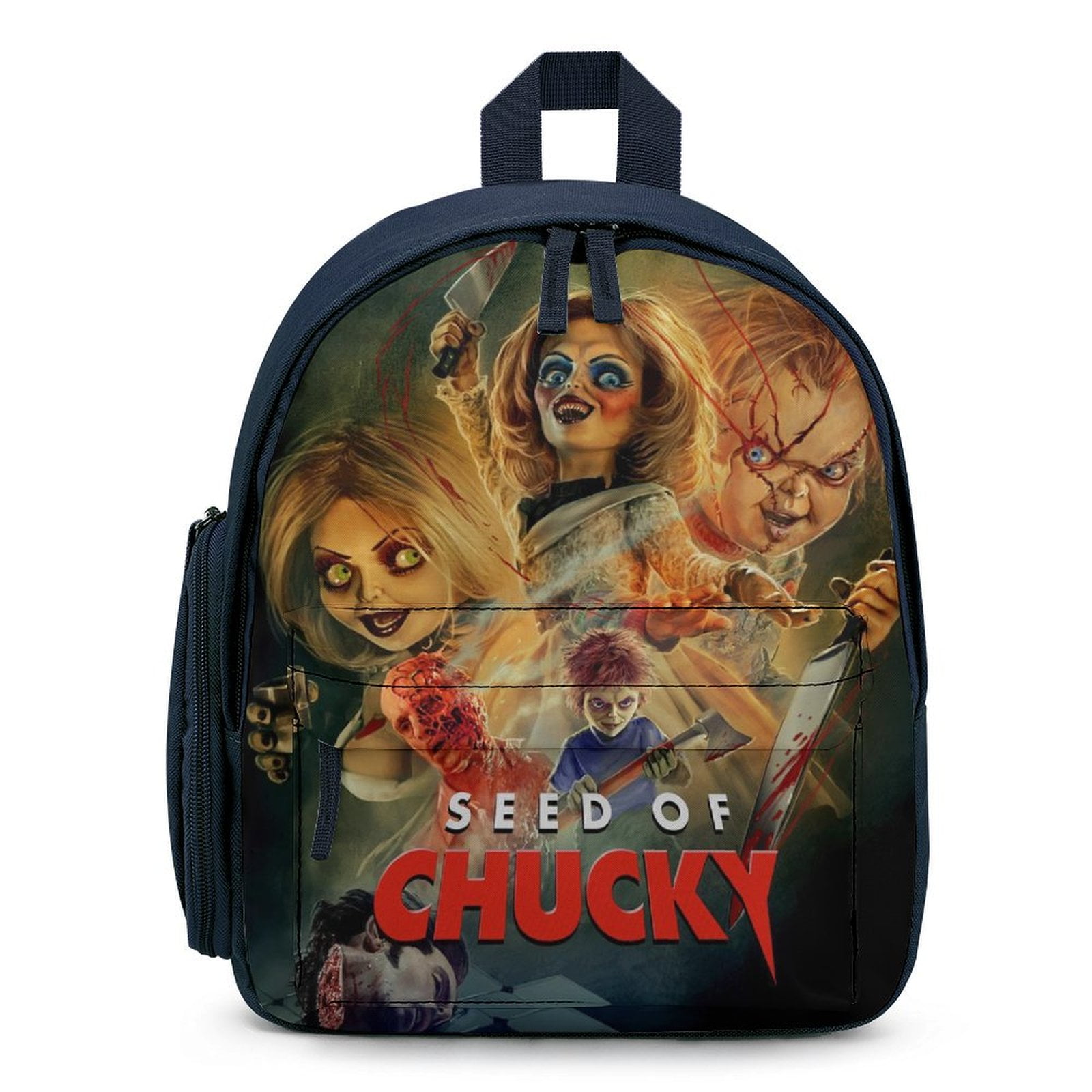 Bride of Chucky Backpack with Chest Strap Small Backpack Bookbag 12in ...