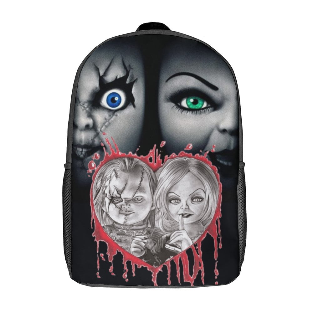 Bride of Chucky School Backpack Shoulder Bag 17 Inch Casual Daypack ...