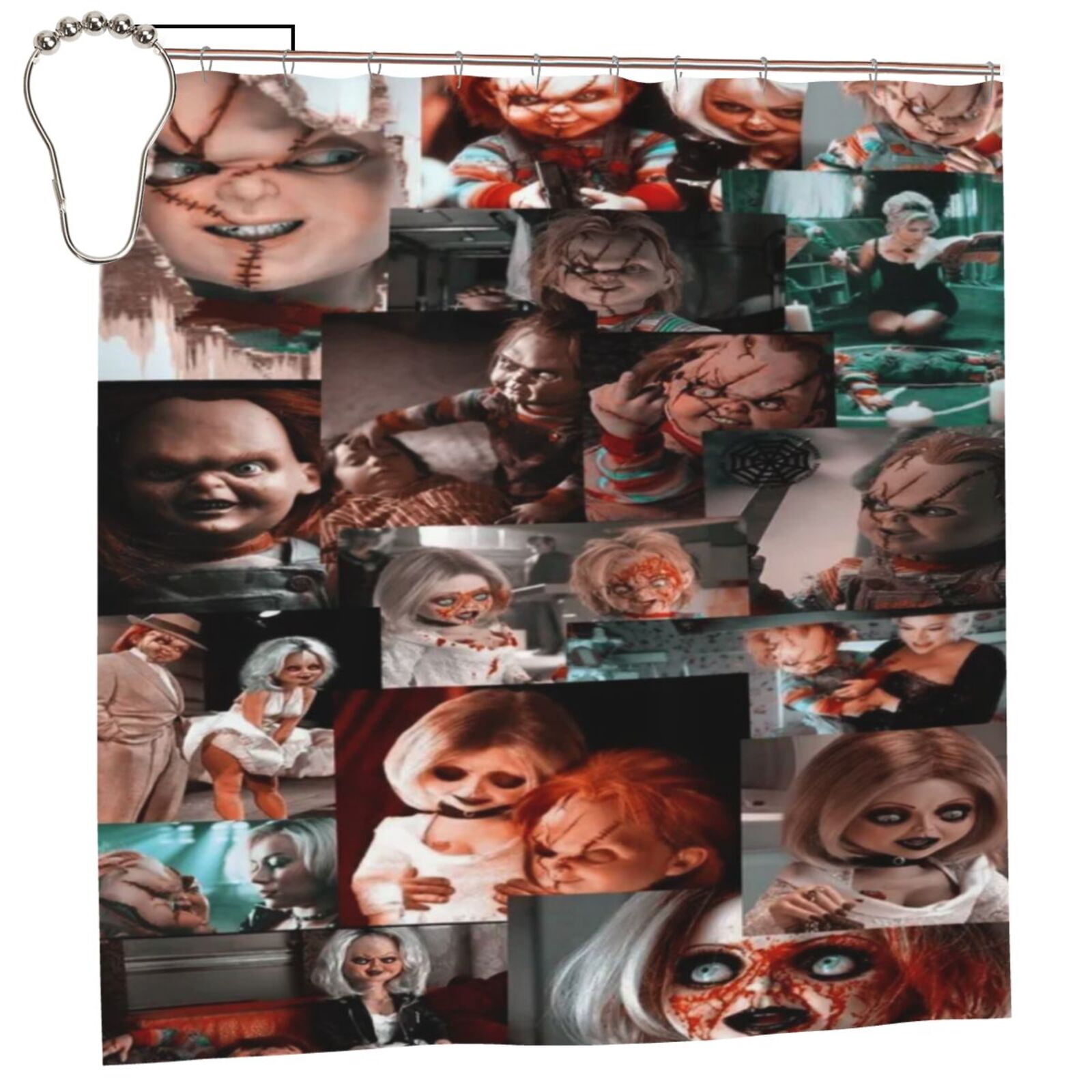 Bride of Chucky Shower Curtains for Bathroom, Shower Curtain Sets for ...