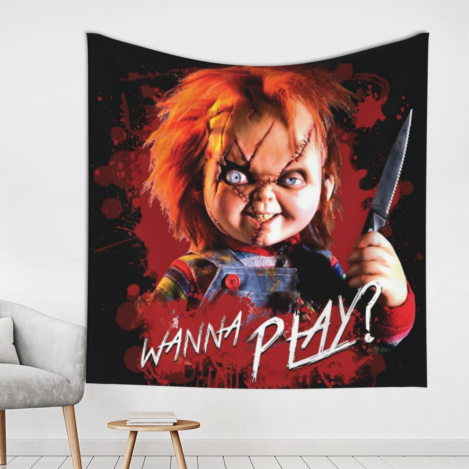 Bride of Chucky Tapestry Wall Hanging Wall Art Decor Wall Tapestry for ...
