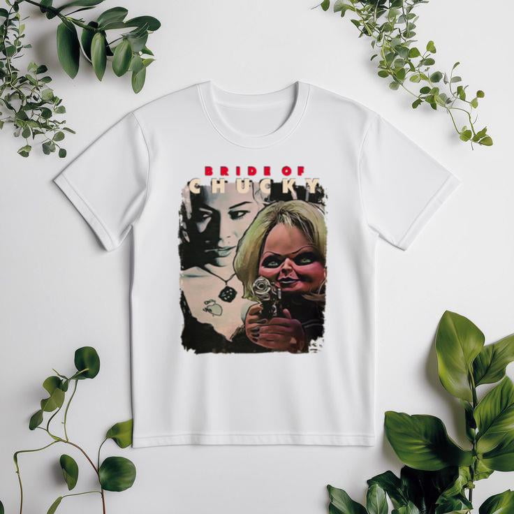 Bride of Chucky Tiffany Jennifer Tilly Horror Movie Slasher Unisex tee ...