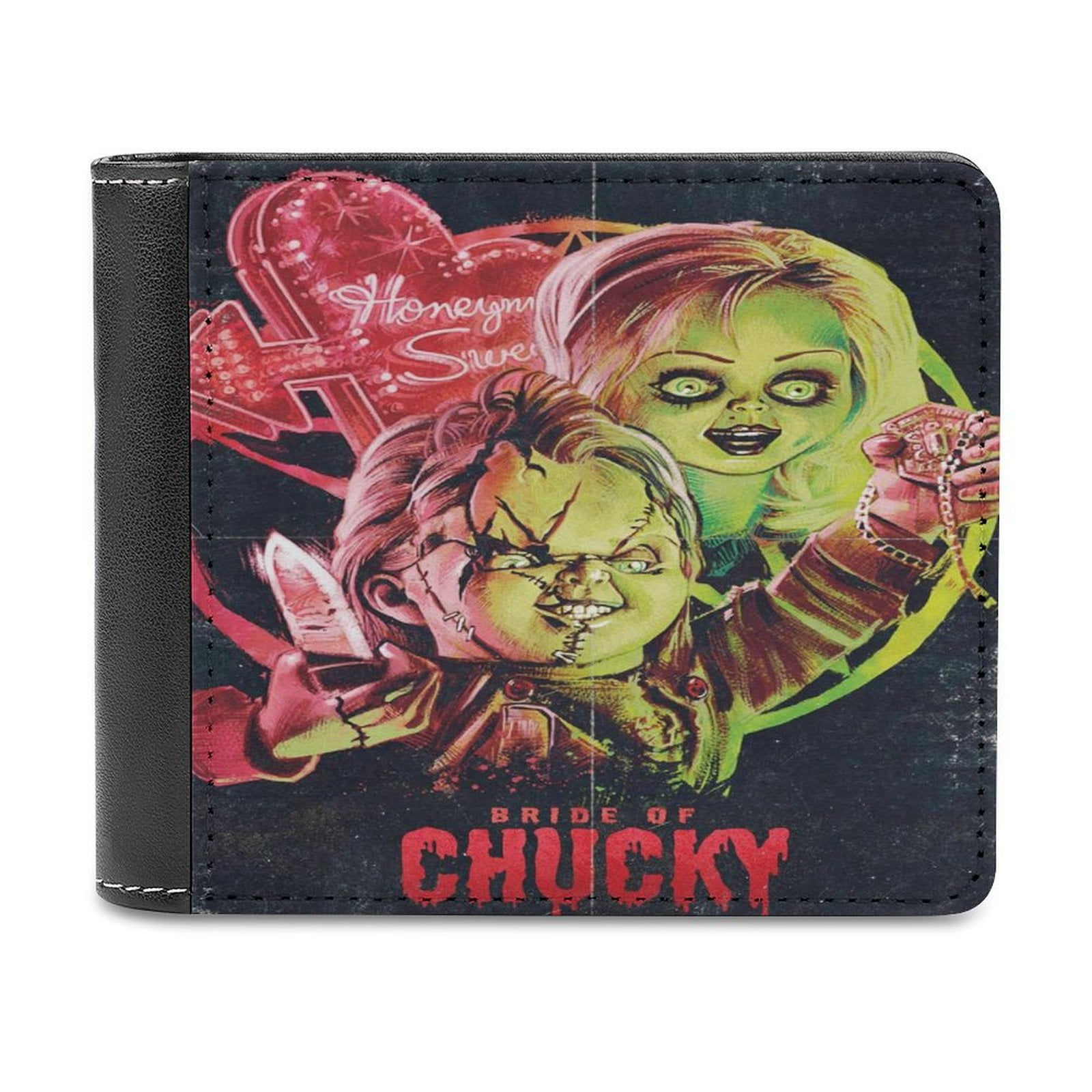 Bride of Chucky Wallet Billfold Card Holder Bifold Wallet Purse PU ...
