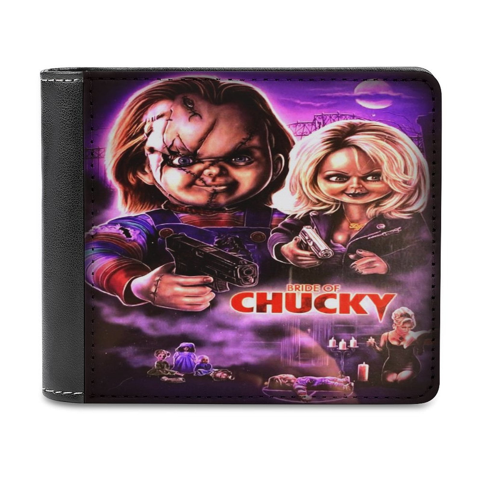 Bride of Chucky Wallet Billfold Card Holder Bifold Wallet Purse PU ...