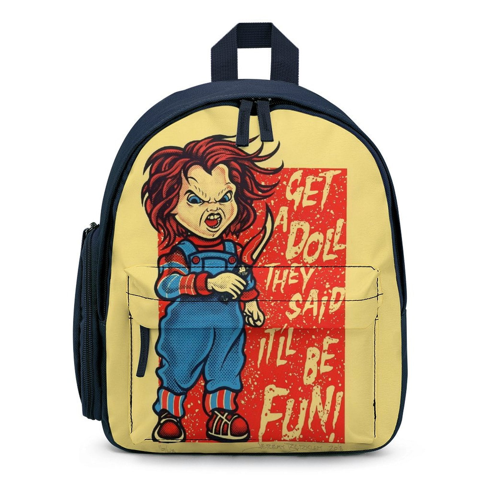 Bride of Chucky Women's mini backpack for school blue-style-1 - Walmart.com