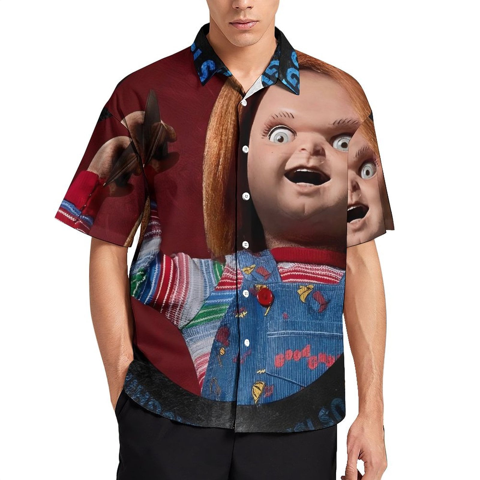 Bride of Chuckymens shirts short sleeve button down tops S - Walmart.com