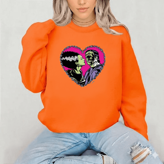 Bride of Monster Gothic Portrait Retro Horror Art Graphic Sweatshirt up ...