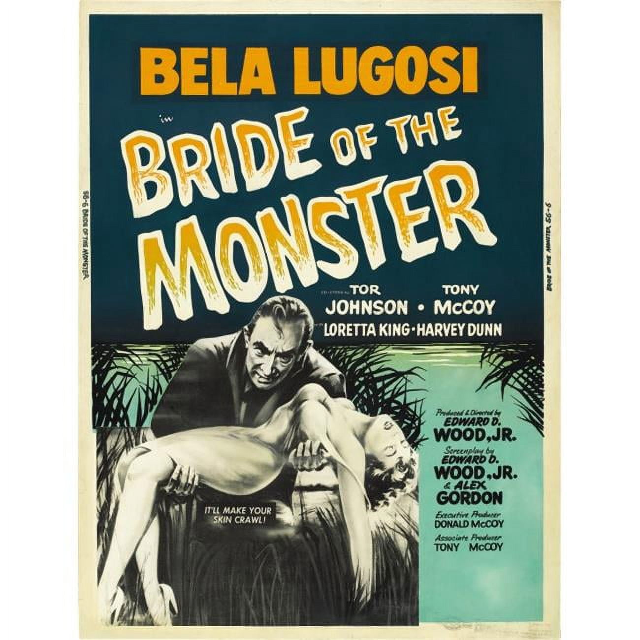 Bride of The Monster Bela Lugosi Ed Wood Poster Print - 18 x 24 ...
