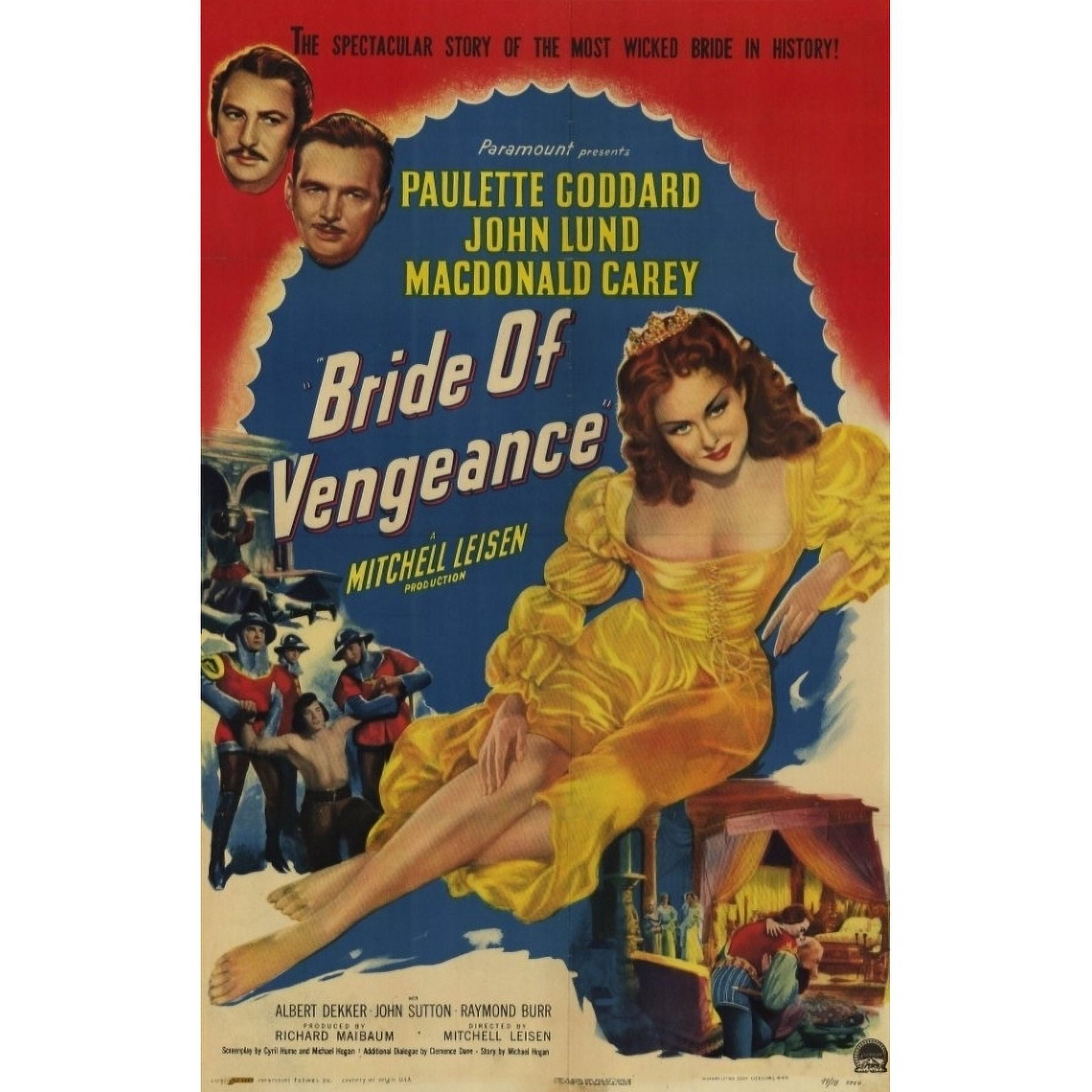 Bride of Vengeance Movie Poster (11 x 17) - Walmart.com
