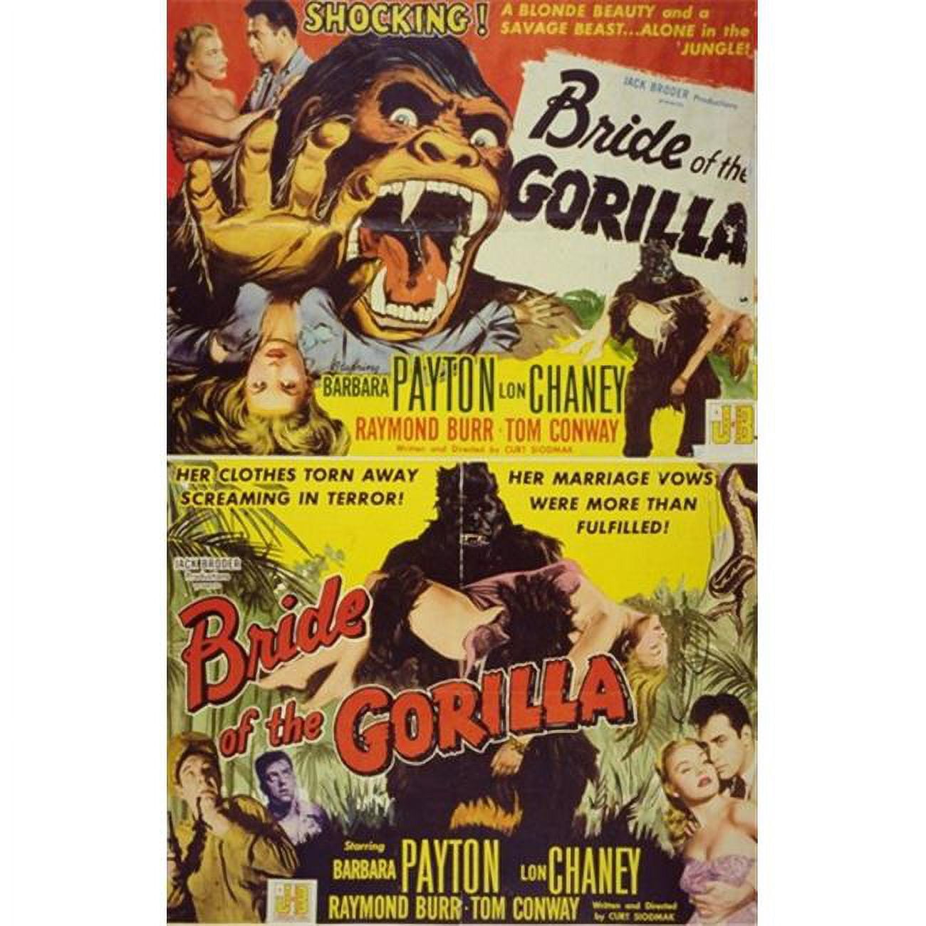 Bride of the Gorilla Movie Poster - 11 x 17 in. - Walmart.com