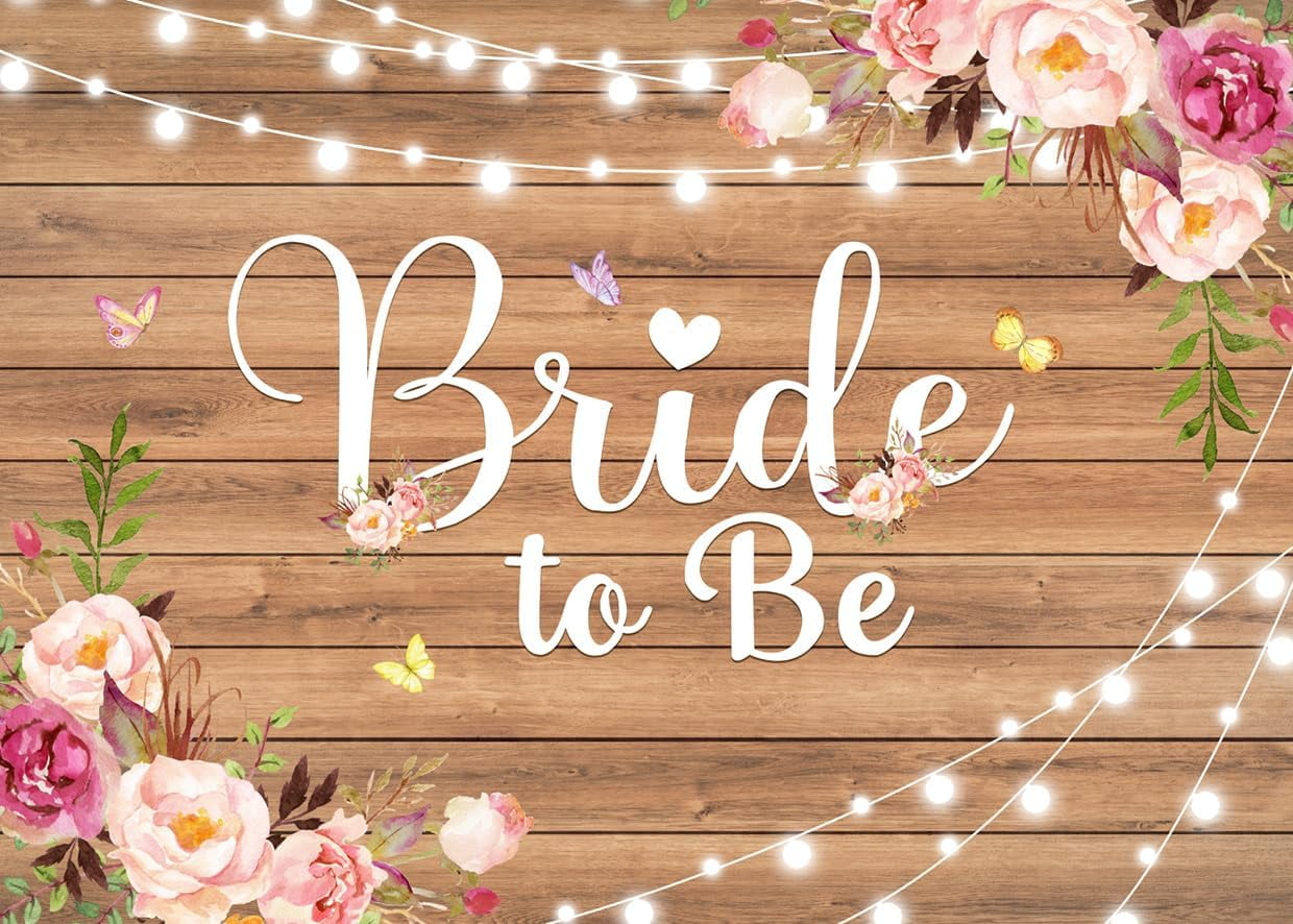 Bride to Be Backdrop Bridal Shower Backdrop Wedding Shower Decorations ...