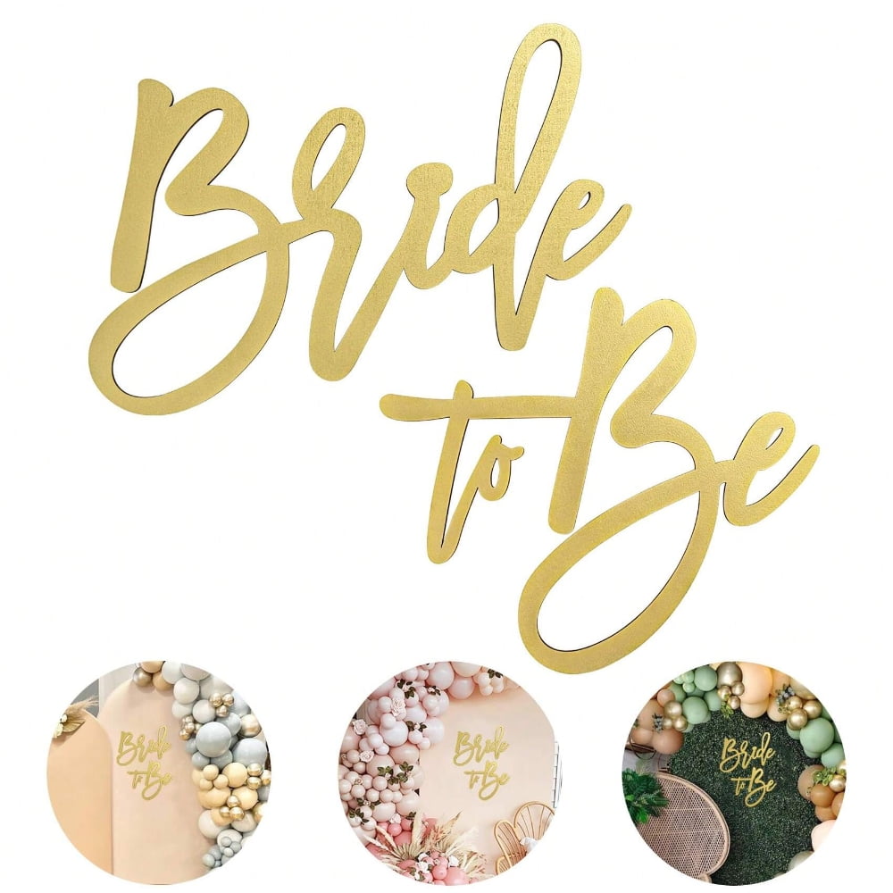 "Bride to Be Sign - Wooden Wedding Backdrop Sign for Bridal Showers ...