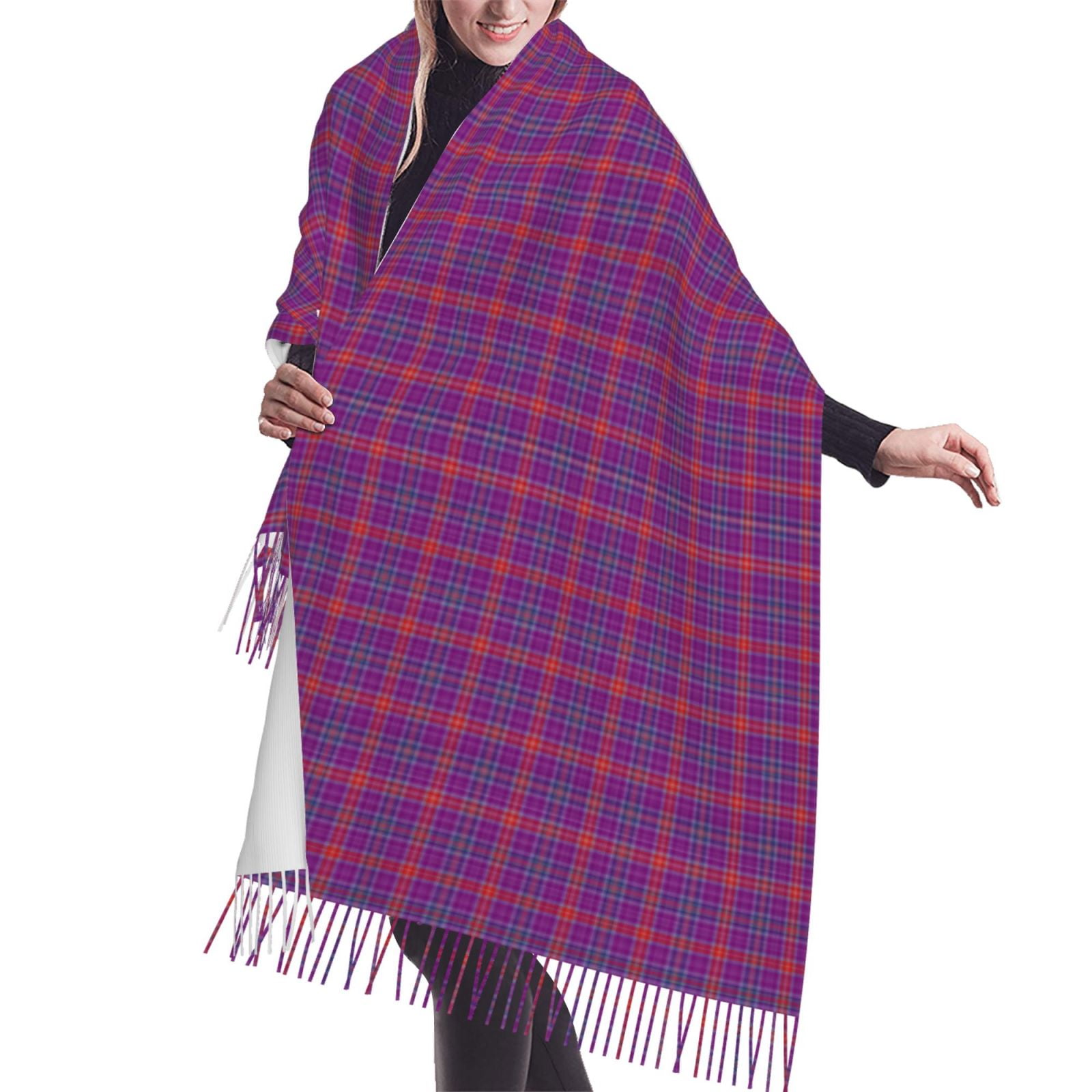 Brides Plaid Artifact Tartan Cashmerette Fringe Scarf Autumn And Winter ...
