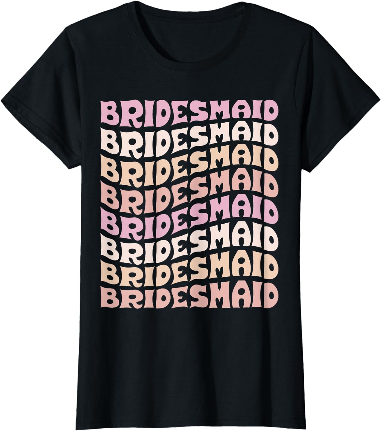Bridesmaid I Do Crew Retro Bachelorette Party Bridesmaids T-Shirt ...