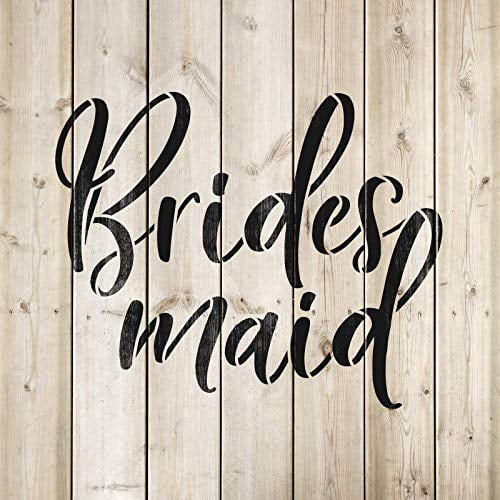 Bridesmaid Stencil - Bride Tribe, Bridesmaid Stencil, Bridesmaid ...