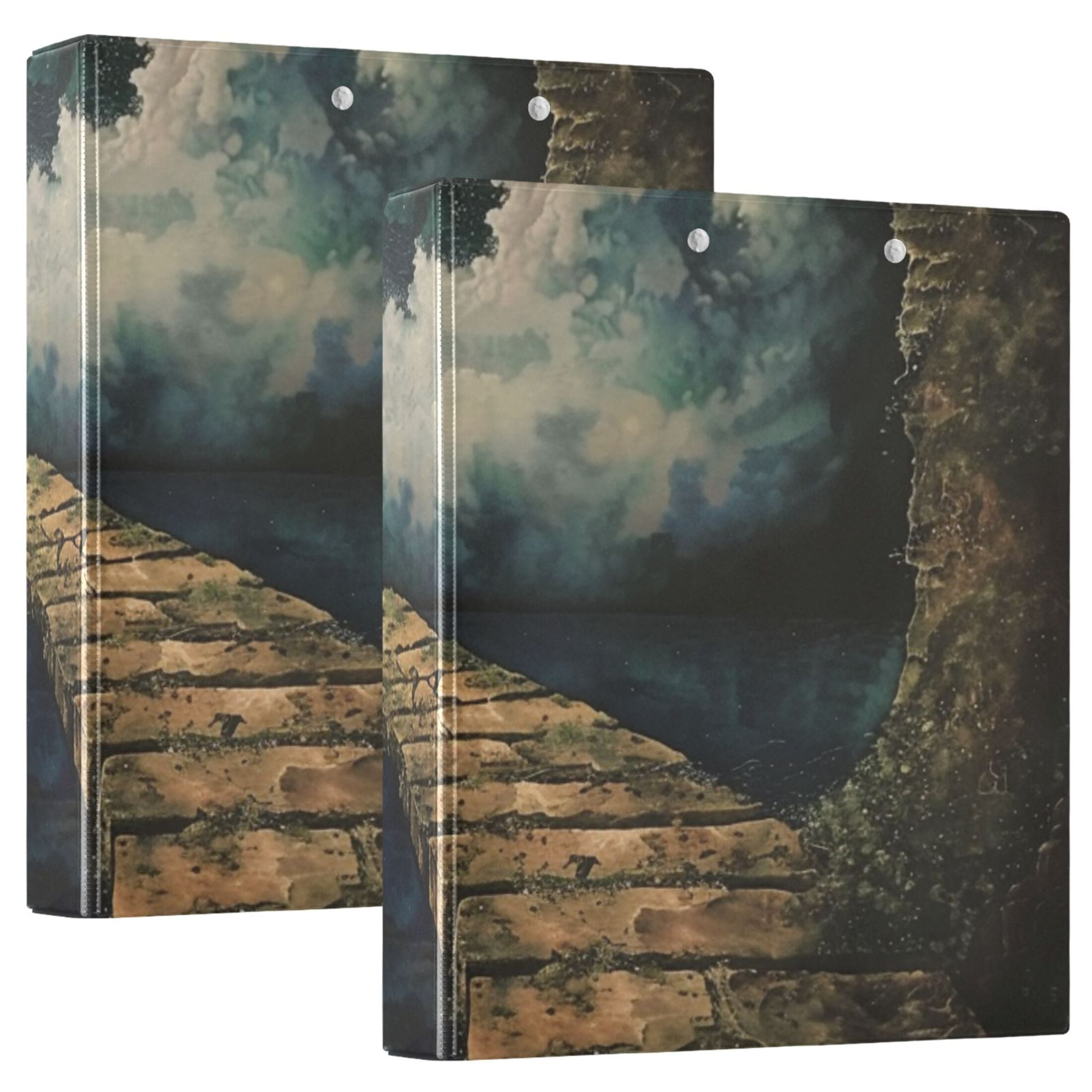 Bridge 3 Ring Binders 1.5 inch Hardcover File Folders with Interior ...