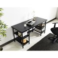 Bridge 4 tiers with wood base metal frame study desk Black - Walmart.com