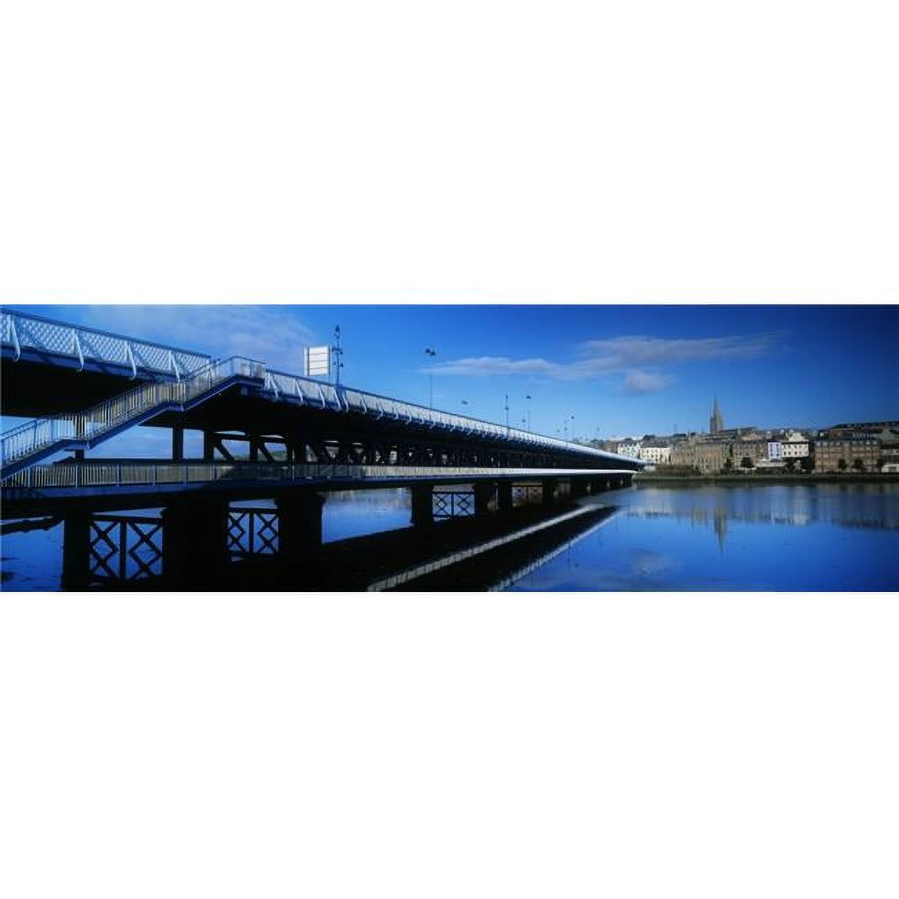 Bridge Across A River Double-Decker Bridge Craigavon River Foyle Derry ...