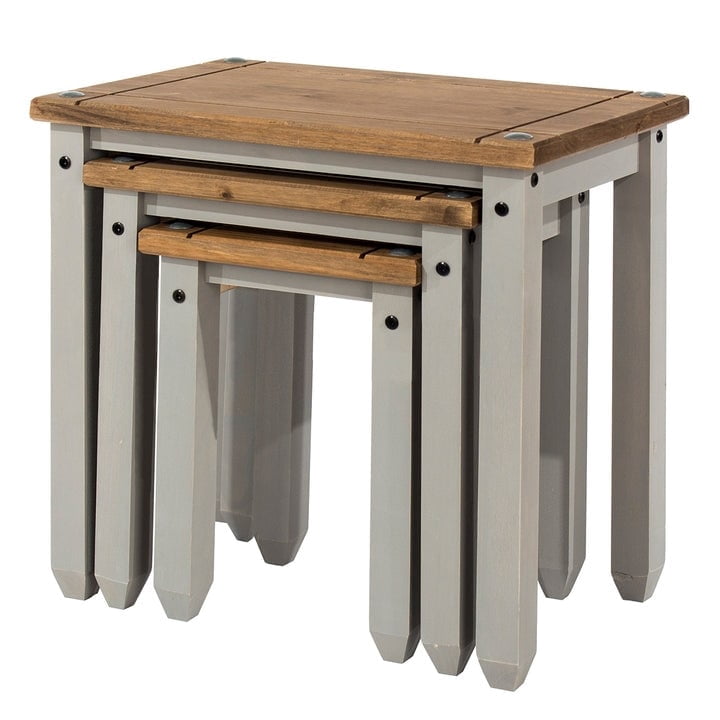 Bridge Brazil Wood Nest of 3 Tables Corona Collection | Furniture Dash ...