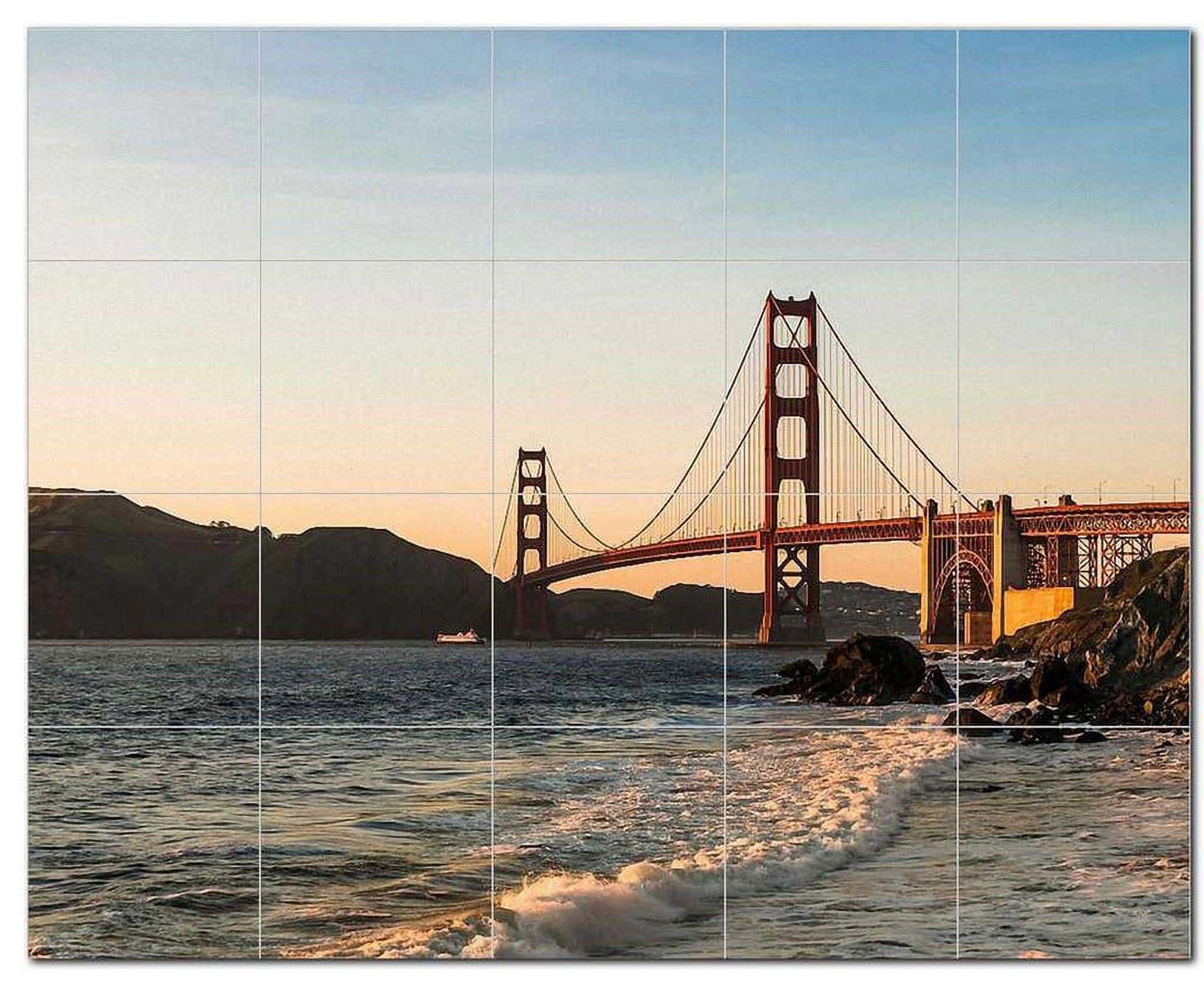 Bridge Ceramic Tile Mural Kitchen Backsplash Bathroom Shower, 400246 ...