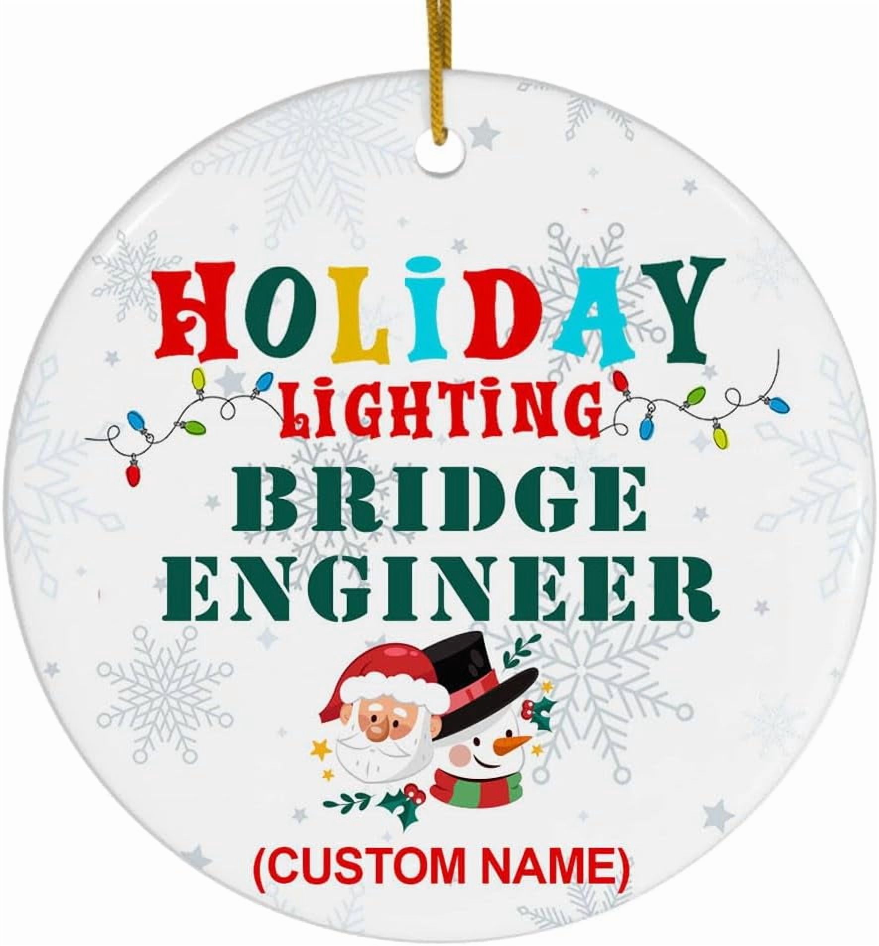 Bridge Engineer Christmas Ornaments 2025 for Women Friendship ...