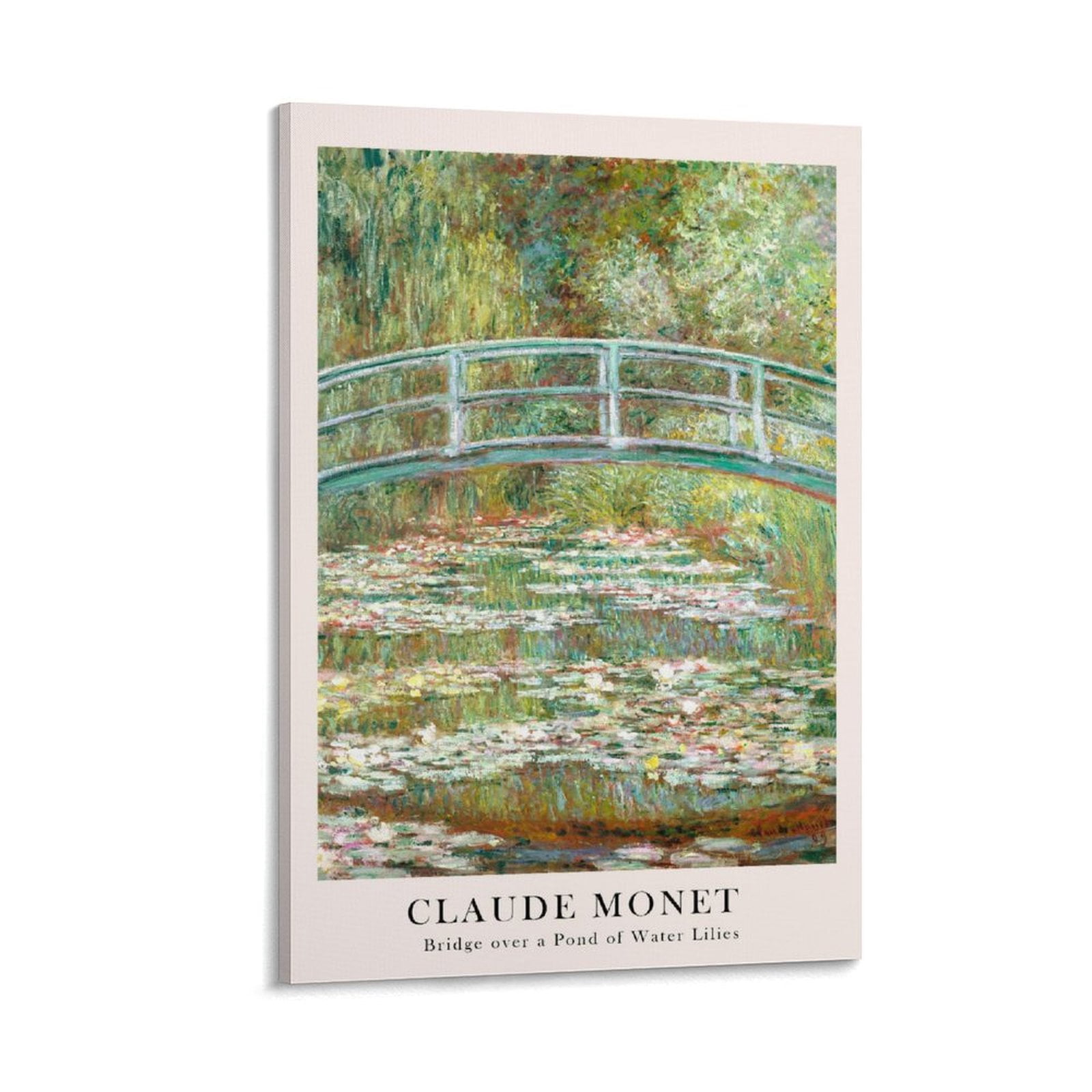 Bridge over The Lily Pond Poster by Claude Monet Posters Gifts Canvas ...