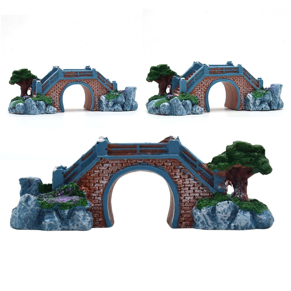 Bridge Resin Craft Bridge Fish Tank Habitat Aquarium Decorative ...