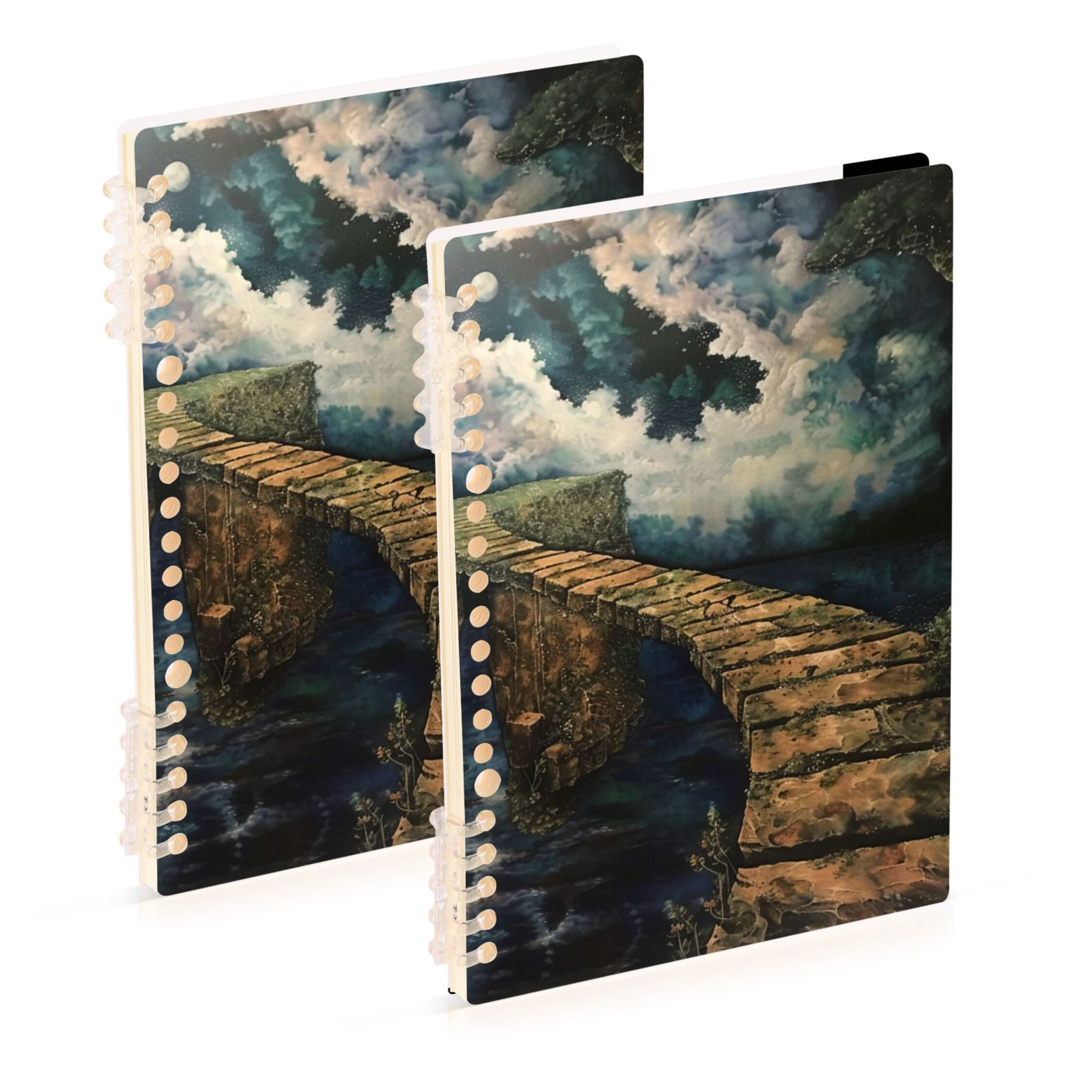 Bridge Ring Binder Notebook Journey Note Diary College Ruled Spiral ...