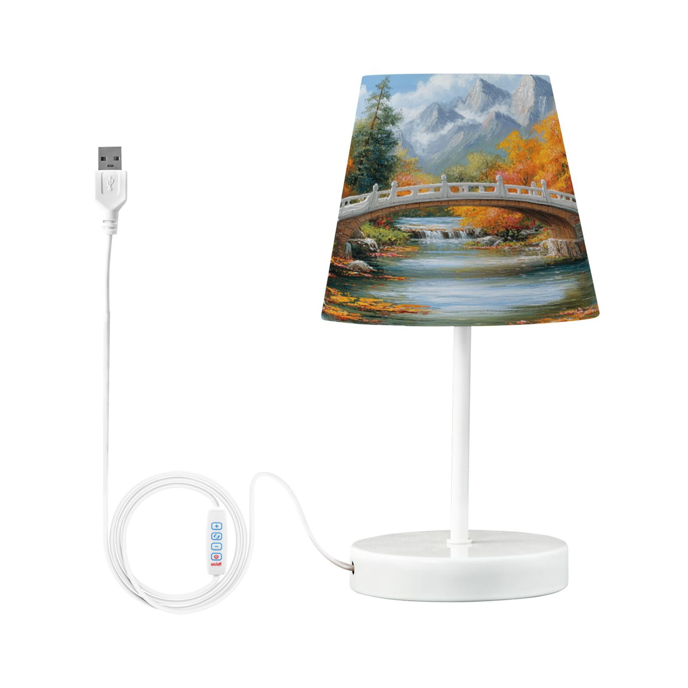 Bridge on Forests Desk Lamp LED Table Nightstand Lamps with 3 Color ...