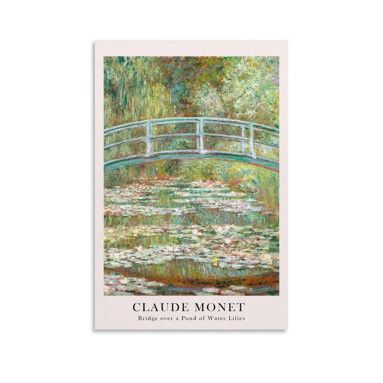 Bridge over The Lily Pond Poster by Claude Monet Posters Wall Art ...