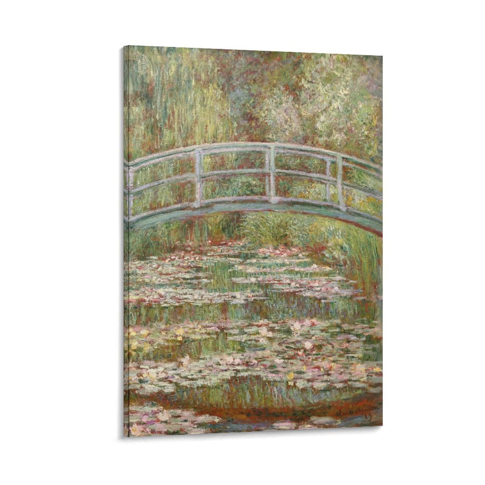 Bridge over The Lily Pond by Claude Monet Posters Gifts Canvas Painting ...