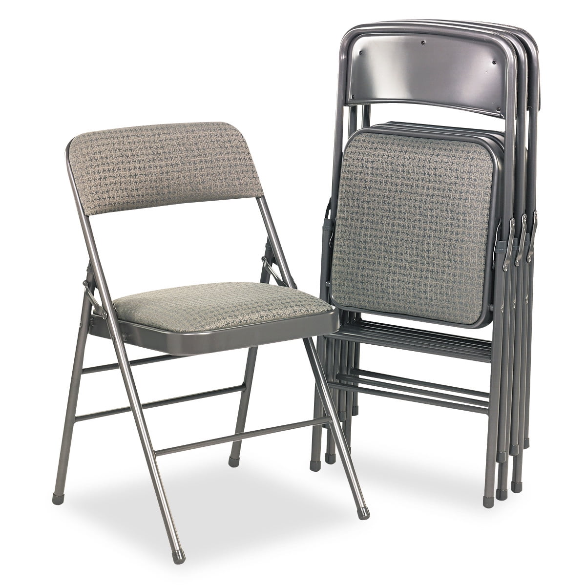 Bridgeport Fabric Padded Seat/Back Folding Chair - Walmart.com