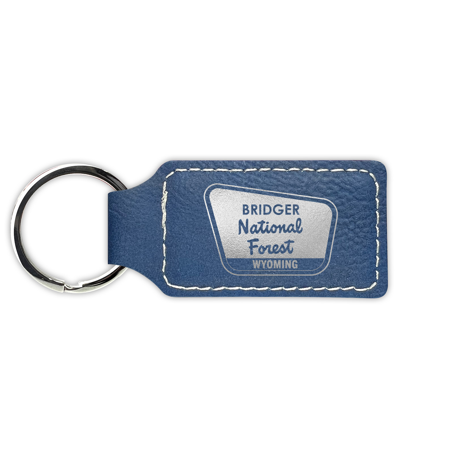 Bridger Teton National Forest Keychain Leatherette Rectangle - Laser ...