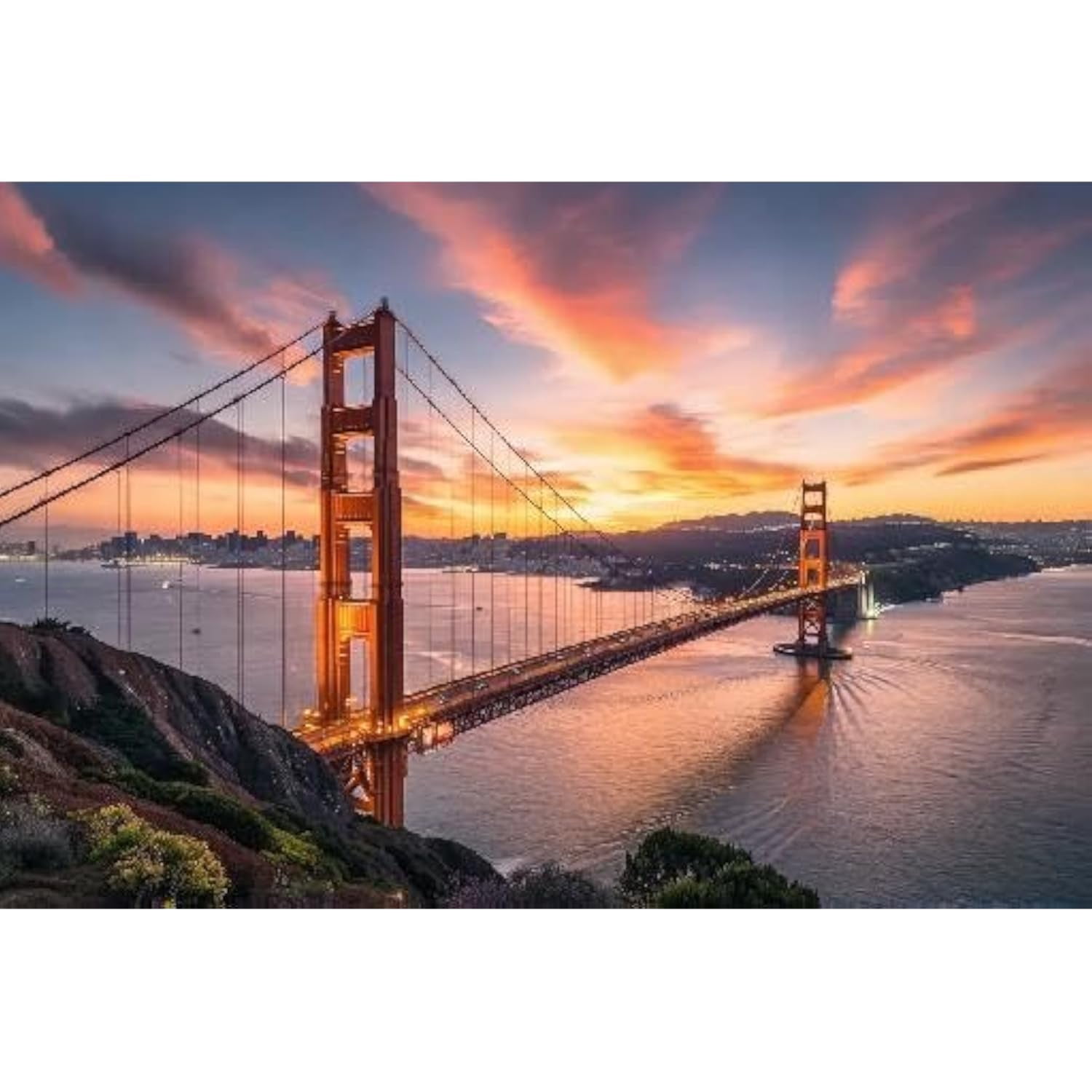 Bridges of San Francisco Jigsaw Puzzle for Adults 500 Pieces, Fun ...