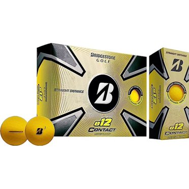 Bridgestone e12 Soft Golf Balls, Matte Yellow, 12 Pack - Walmart.com
