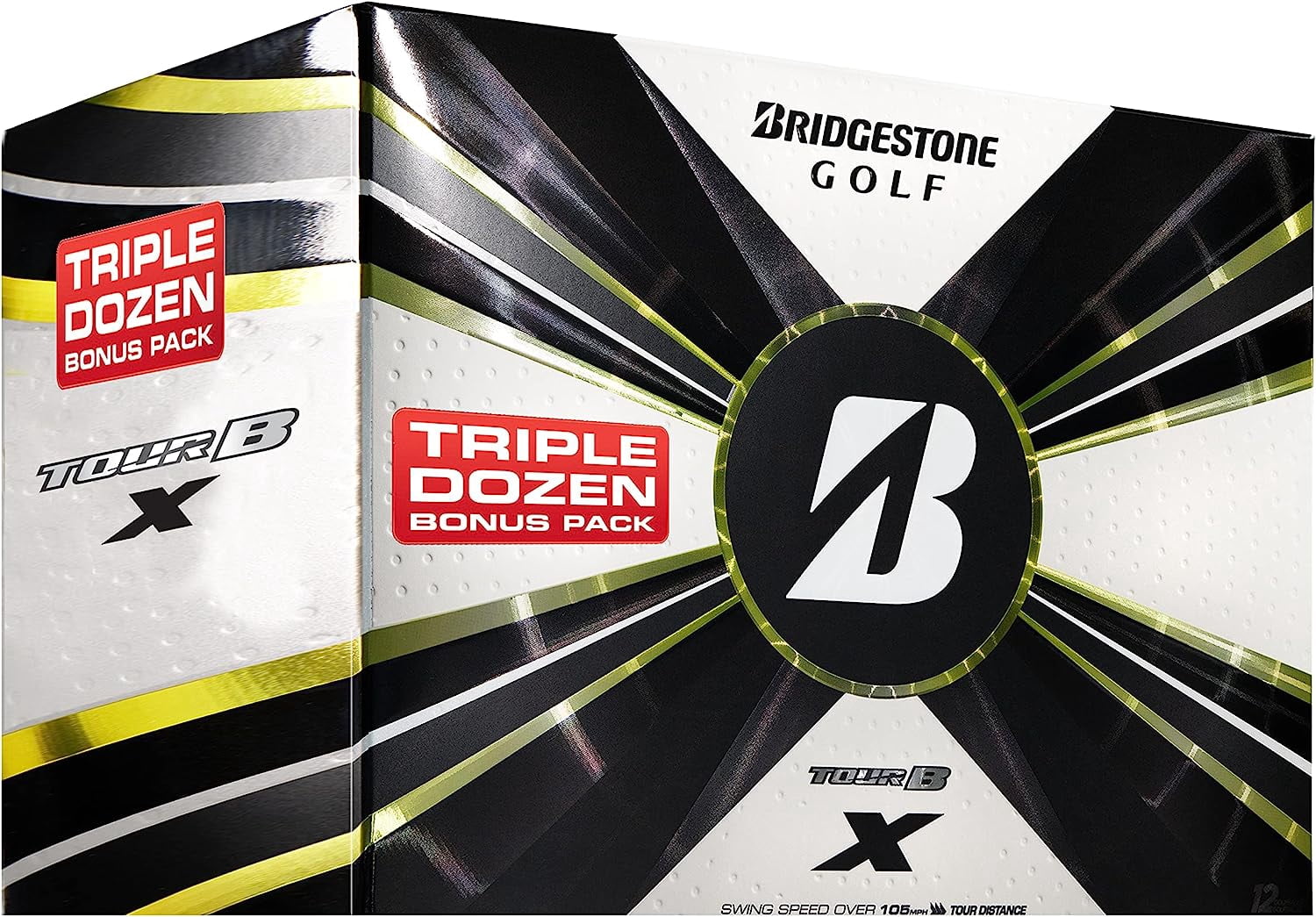 Bridgestone Golf 2022 Tour B X Trifecta 3 Dozen Pack Golf Balls ...