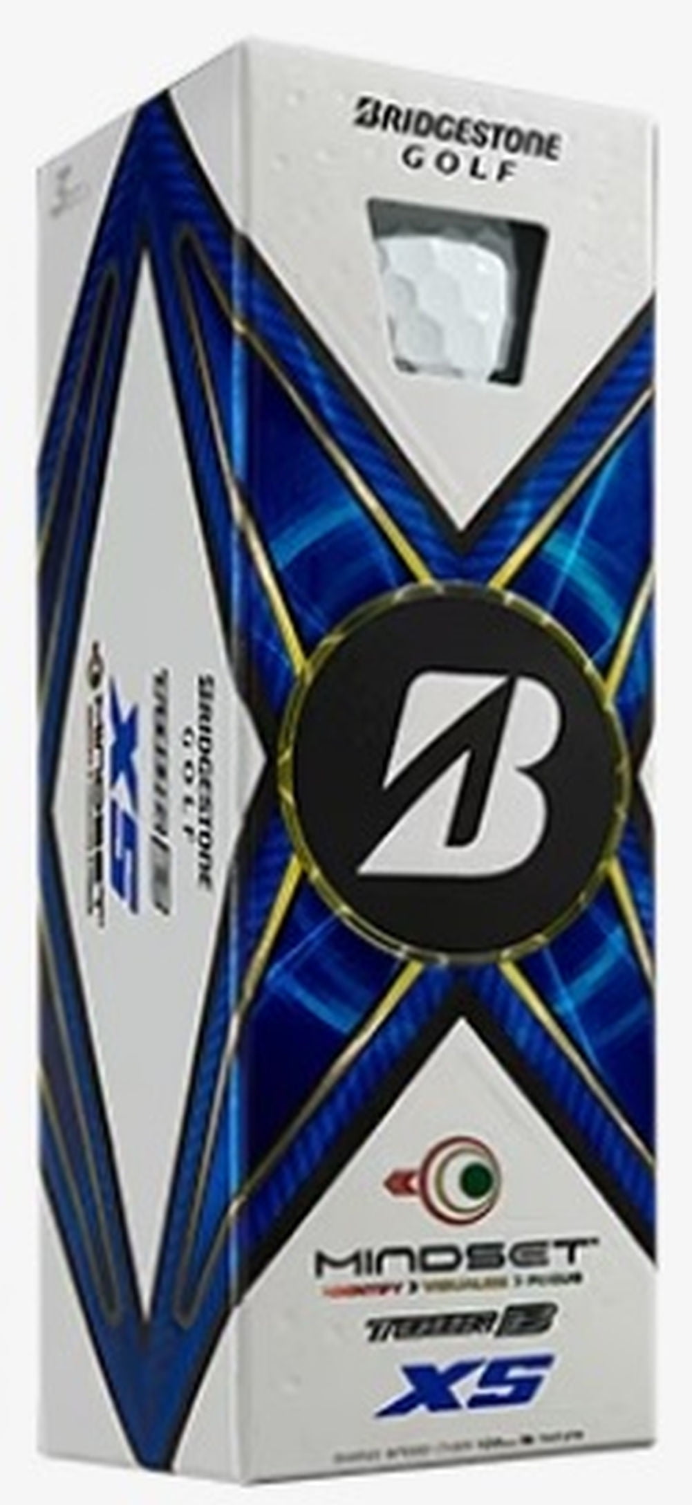 Bridgestone Tour B-XS Mindset Golf Balls (White, 3pk) 1 Sleeve 2024 NEW ...