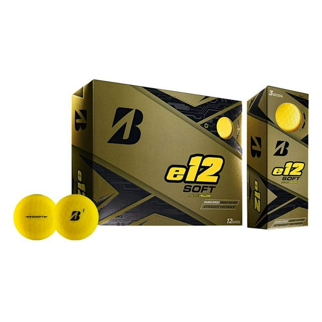 Bridgestone e12 Soft Golf Balls, Matte Yellow, 12 Pack - Walmart.com