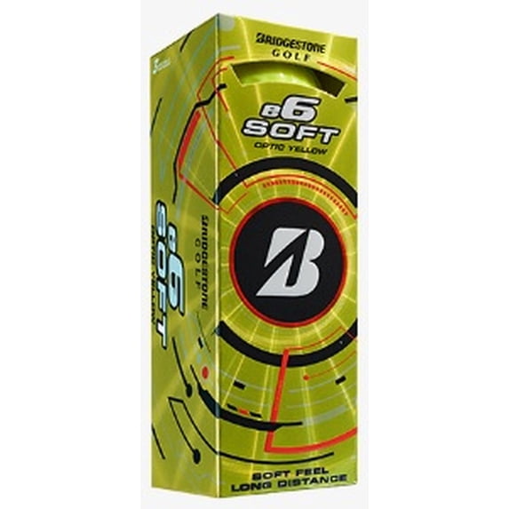 Bridgestone e6 Soft Golf Balls (Yellow,3pk) 1 Sleeve 2025 NEW - Walmart.com