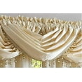 Bridget Crushed Satin Valance with Beaded Trim, Ivory - Walmart.com