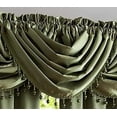 Bridget Crushed Satin Valance with Beaded Trim, Sage Green - Walmart.com