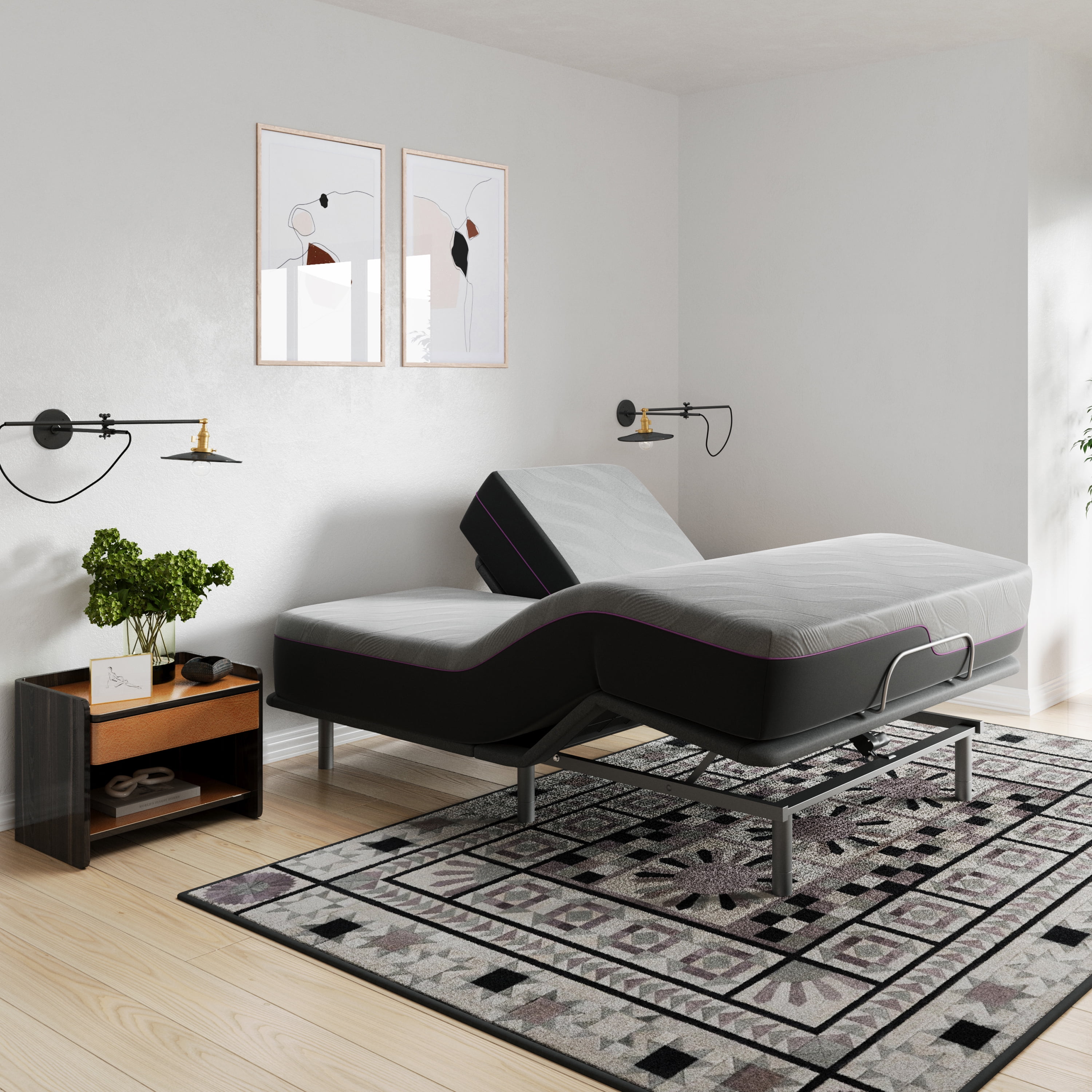 Bridgevine Home 11 inch Flex Head Adjustable Queen Size 3-Layer Memory ...