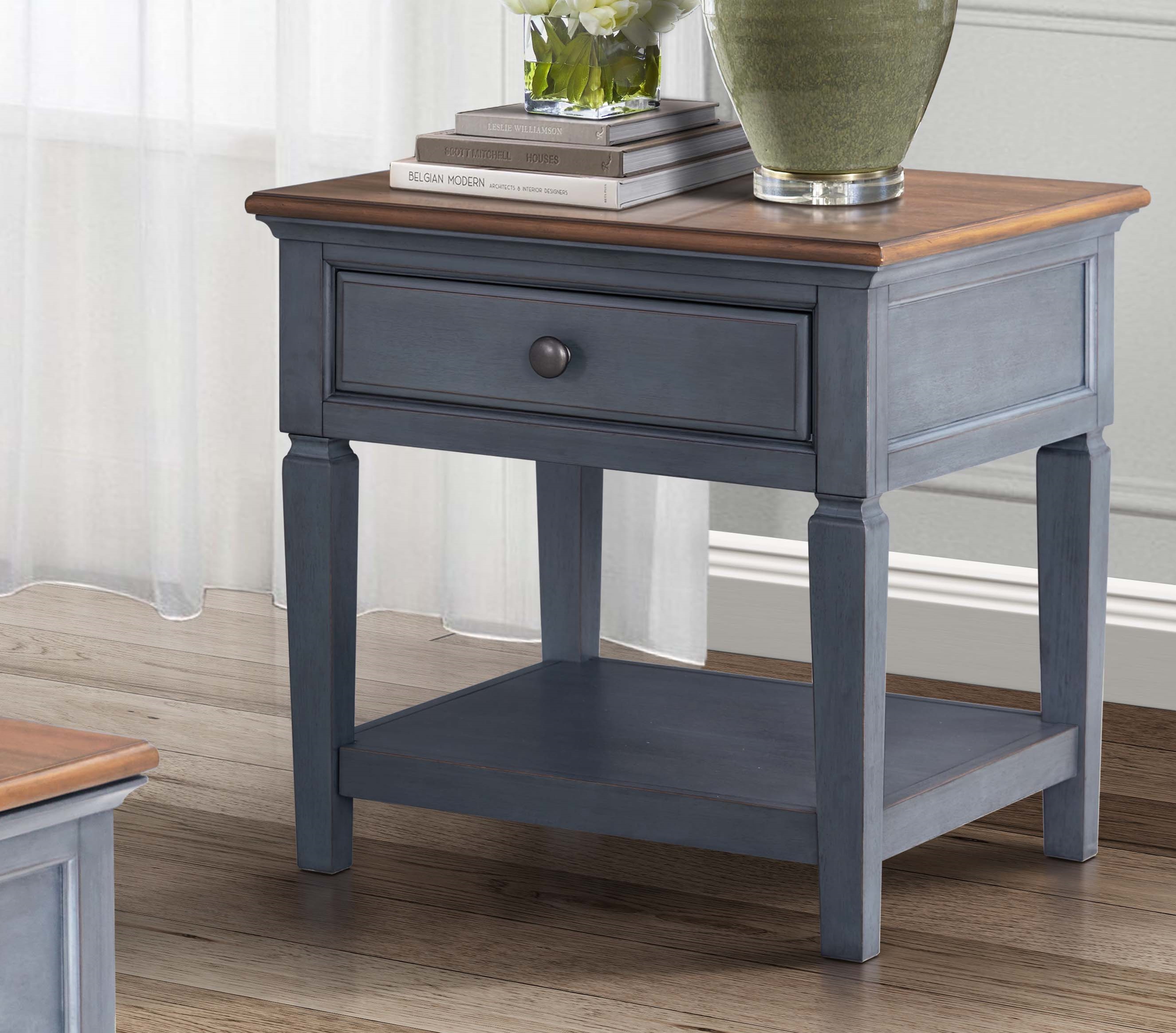 Bridgevine Home Americana 24 inch End Table, No Assembly Required ...