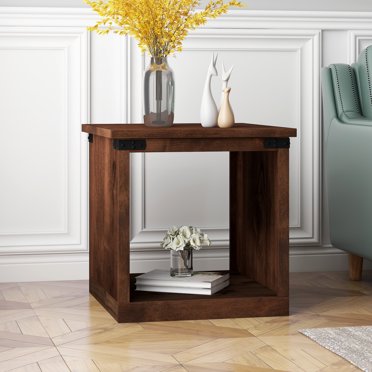 Bridgevine Home Essex 24 inch Side Table, No Assembly Required, Black ...