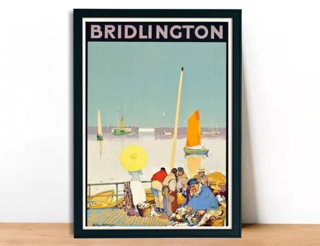 Bridlington Holderness Coast England Vintage Travel Poster NO FRAMED ...